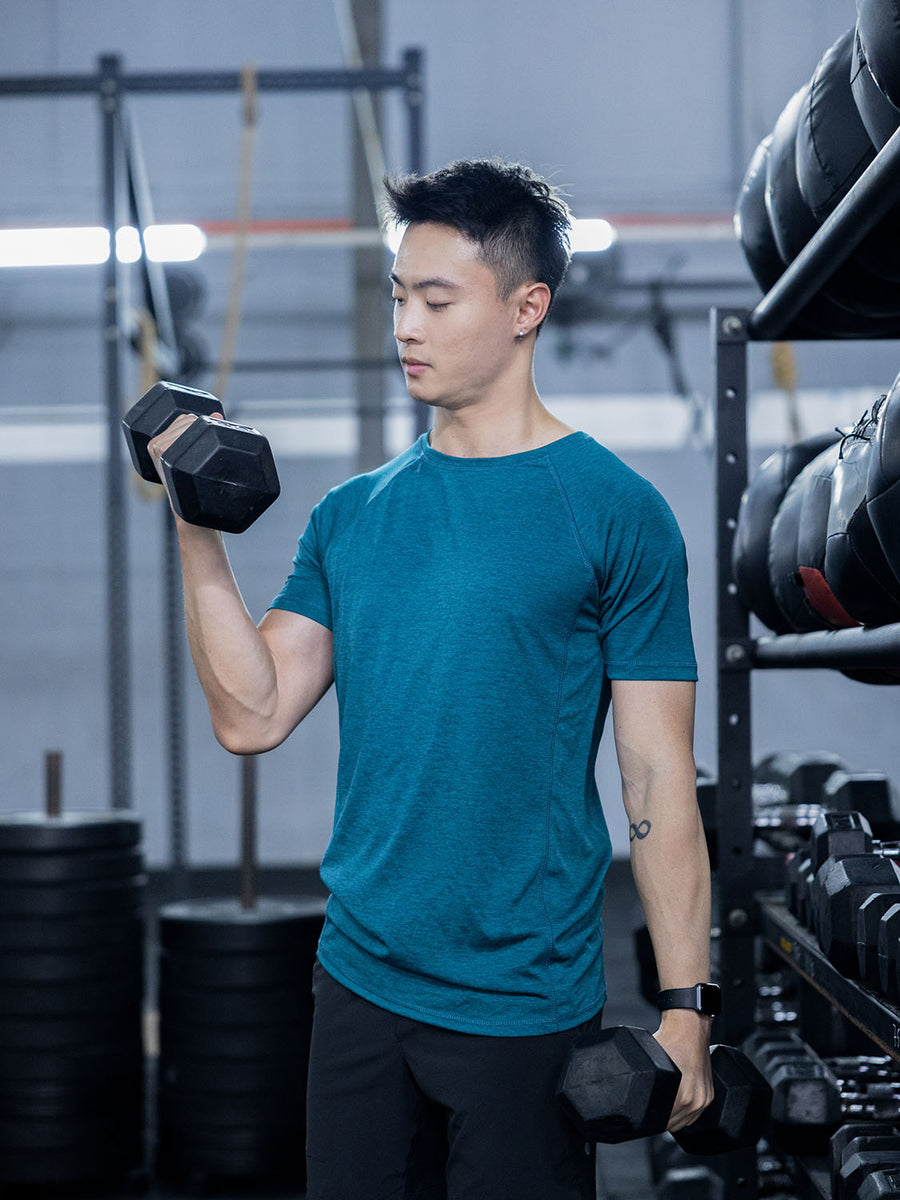 Active Dynamic Tee 2.0 for men (Dark Teal)- Banana Fighter