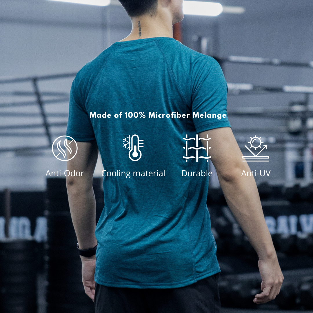 Active Dynamic Tee 2.0 for men (Dark Teal)- Banana Fighter